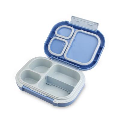 China Leakproof Plastic Bento Lunch Box with Multiple Compartments 840ml for sale