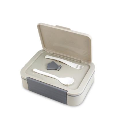 China 4-Compartment Airtight Leakproof Bento Lunch Box 1180ml White for sale