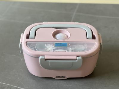 Cina Scatola da pranzo elettrica impermeabile con scaldabagno in acciaio inossidabile da 1,5 litri Grigio rosa in vendita