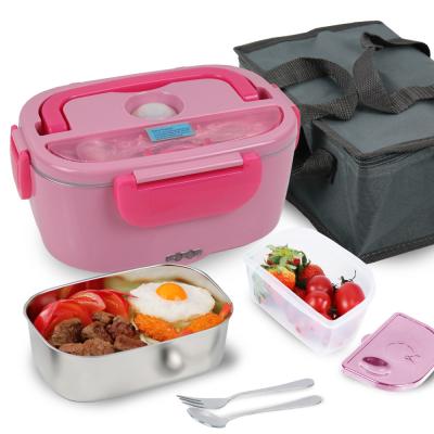 China 60W elektrische lunchbox met lekkagebestendige 304 roestvrij staal for sale