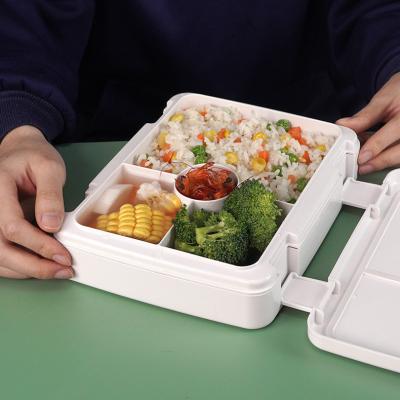 Cina PP Bento Box Container per il pranzo Prepositivo antiperdite per la conservazione degli alimenti 800-1000 ml Bianco in vendita
