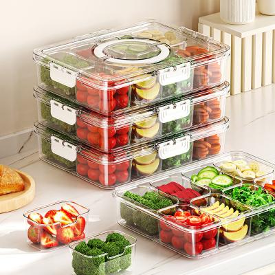 Cina Scatola di plastica trasparente a 8 parti Scatola di rifornimento Scatola di assicurazione Contenitore Scatola frigorifero Fresco in vendita