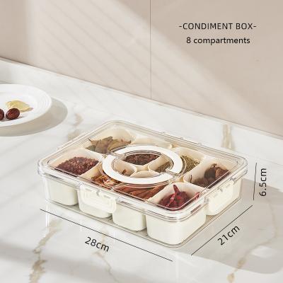 Cina Scatola di plastica a 8 parti scatola da pranzo scatola di deposito scatola di assicurazione contenitore scatola frigorifero conservazione fresca in vendita