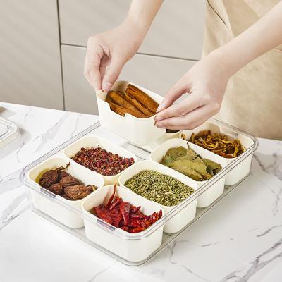 Cina Scatola di plastica a 8 parti scatola da pranzo scatola di deposito scatola di assicurazione contenitore scatola frigorifero conservazione fresca in vendita