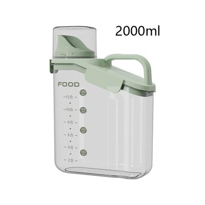 China Container de déjeuner en plastique transparent de 2000 ml écologique for sale