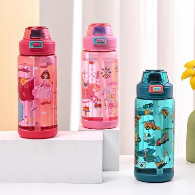 China Fun and Safe Plastic Straw Cups For Kids Sealed And Leakproof Function PC PP Material for sale