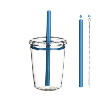 Cina Utili specifici Bevande fredde Coppa di paglia di plastica 8.5*17 cm con funzione di paglia sigillata e impermeabile in vendita