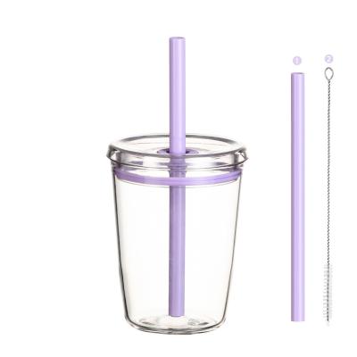 Cina 350ml/450ml/590ml Capacità Coppa di paglia di plastica per la casa al ritorno alla scuola in vendita
