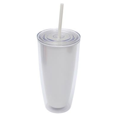 China 710ML/24oz Plastic Straw Cup Perfect for Cold Drinks and Kids' Thirst for sale