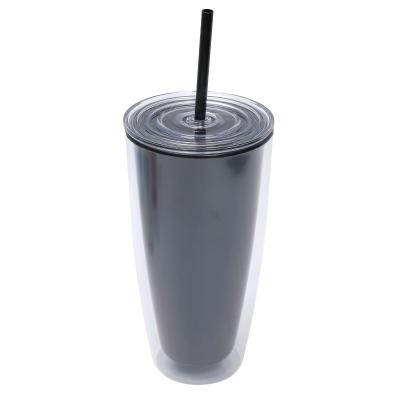China Enjoy Cold Drinks Anywhere with Bpa Free Plastic Straw Cup Sealed And Leakproof for sale