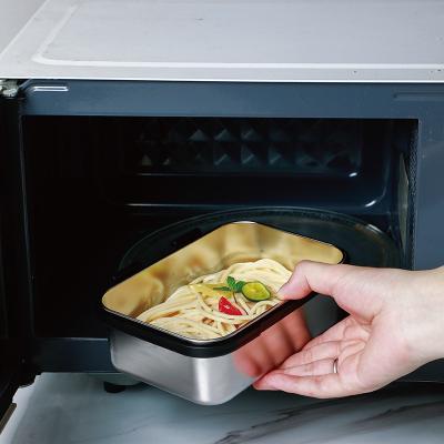 中国 便利な1コンパートメントのメタルランチボックスの漏れ防止食品容器機能 販売のため