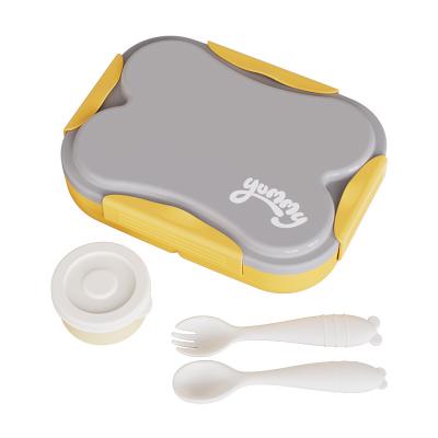 China 4-Vaks Bento Box voor Magnetron en Vaatwasserbestendige Voedselbewaardoos Te koop