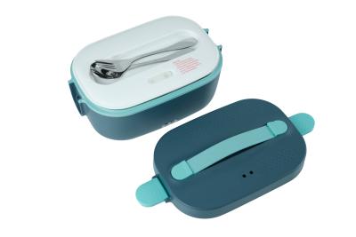 China EU Plug Elektrische Lunchbox Voedselverwarmer, 80W Draagbare Voedselwarmer Lunchbox voor Auto & Thuis, Lekvrij, Lunchverwarming Magnetron met 304 Roestvrijstalen Container 1.5L Te koop