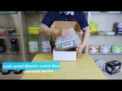 PP elektrische lunchboxen 60W roestvrij staal verwarmd lunchbox multi functie OEM