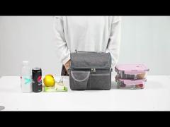 Aluminum Foil Custom Insulated Lunch Bags Leak Proof Square Lunch Bag