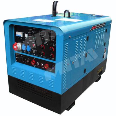 China 300A Multi Process Single Phase MMA/SMAW/FCAW/GTAW Engine Driven Welder with AC Generator for sale