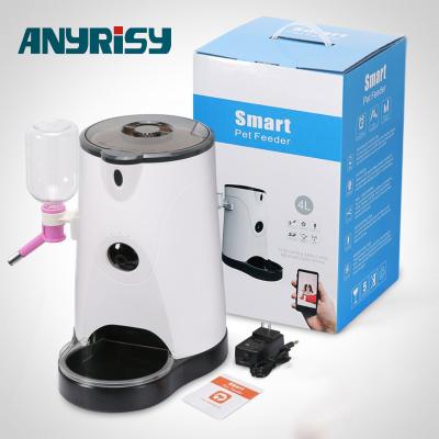 China 4 Meal  Feeding Voice Reminding Remote control Pet Feeder Product for sale