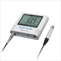 China Large LCD display external sensor high accuracy Temperature Humidity Data Logger with  alarm function and software for sale