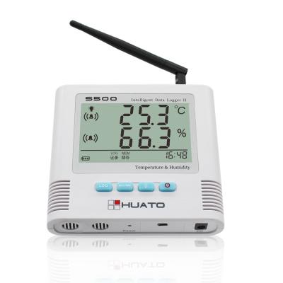 Cina Un registratore automatico di 65000 delle letture dati di GSM 2g con il sensore incorporato di umidità di temperatura in vendita