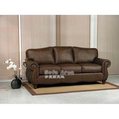 China 1007 Three seater sofa leather furniture for sale
