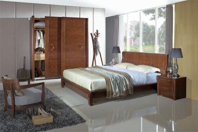 China 009 solid oax wood bedroom wooden furniture set for sale