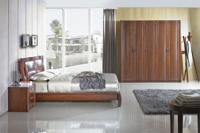 China 015 solid oax wood bedroom wooden furniture set for sale