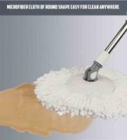 China 28cm Microfiber Cleaning Mop System With Multi Function Bucket And Spin Head for sale