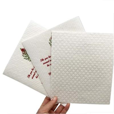 China Afbreekbare Zweedse cellulose vaatdoeken Snelle drooging Hoge wateropname Te koop