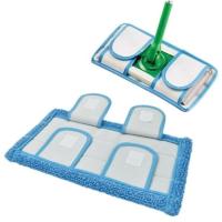 China 100% Polyester Reusable Microfiber Cleaning Mop Cloth For Swiffer Sweeper for sale