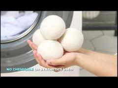 OEM Organic Wool Dryer Balls  Washing Machine Laundry Dryer Balls Eco Friendly