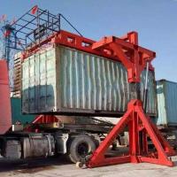 China Single And Double Lane Container Flipper Machine Durable Carbon Steel Material For Loading for sale