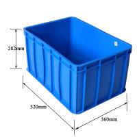 China Blue Foldable Stackable Plastic Crate Box 50KG Load Capacity for sale