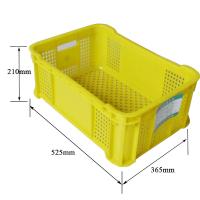 China Blue Foldable Stackable Plastic Crate Box 50KG Load Capacity for sale