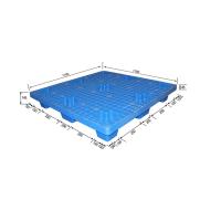 China HDPE Reversible Rackable Plastic Pallets One Piece Injection Molding for sale