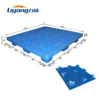 China HDPE Reversible Rackable Plastic Pallets One Piece Injection Molding for sale