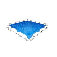 China Stackable Cargo HDPE Plastic Pallets 9 Feet 4 Way Entry 120*110cm for sale