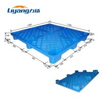 China Stackable Cargo HDPE Plastic Pallets 9 Feet 4 Way Entry 120*110cm for sale