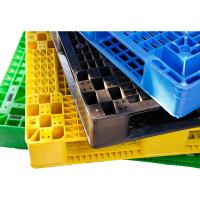 China PMMA TPU Rackable Plastic Pallets Molded Plastic Pallets Black for sale