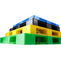China Cold Racking Plastic Shipping Pallets Forklift Plastic Black Pallets for sale