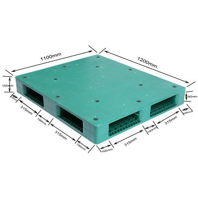 China De groene HDPE Rang Met platte kop van het Palletsvoedsel voor Openbaar Gebied, Hotel Te koop