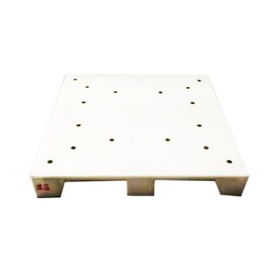 China Euro Standaard Maagdelijke HDPE Witte Plastic Pallets 1000*1000 1100*1100 Te koop