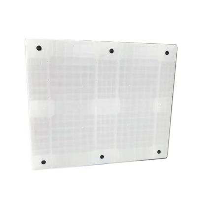 China Euro Standaard Maagdelijke HDPE Witte Plastic Pallets 1000*1000 1100*1100 Te koop