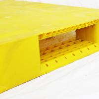 China Red Plastic Stacking Pallets Yellow Injection Moulded Plastic Pallets for sale