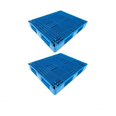Cina Pallet di plastica del singolo HDPE laterale di griglia per alimento e trasporto in vendita