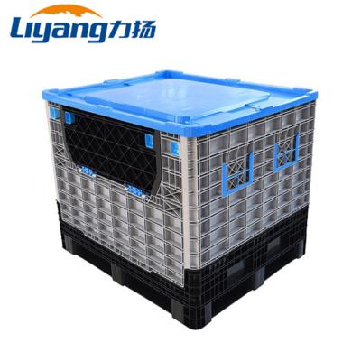 China SGS Landbouw die Opvouwbaar Plastic de Opslagkrat vouwen van de Kratdoos Te koop
