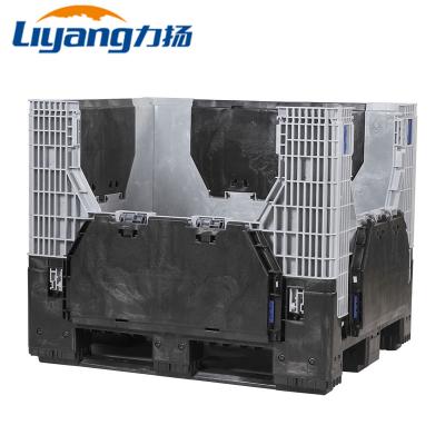 Cina Scatola pieghevole del grande di industriale grande della falchetta   di plastica su ordinazione riciclabile riutilizzabile accatastabile resistente del pallet in vendita