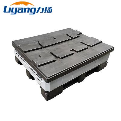 Cina Scatola pieghevole del grande di industriale grande della falchetta   di plastica su ordinazione riciclabile riutilizzabile accatastabile resistente del pallet in vendita