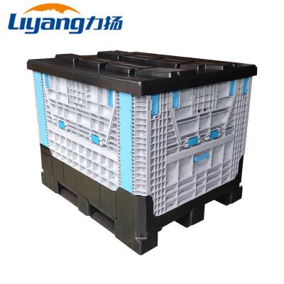 Cina Scatola pieghevole del grande di industriale grande della falchetta   di plastica su ordinazione riciclabile riutilizzabile accatastabile resistente del pallet in vendita