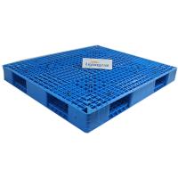 China Heavy Duty Double Sides Euro HDPE Plastic Pallet Large Stackable Reversible for sale