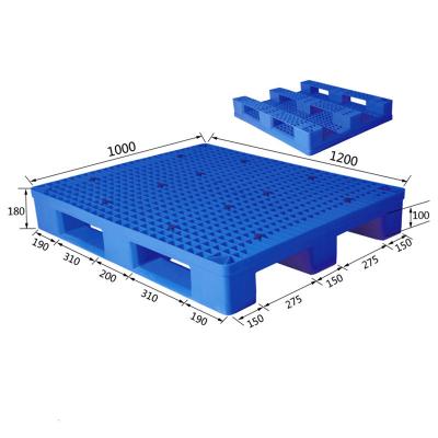 中国 1200*1000*150mm 9本の足のブロー形成の頑丈なプラスチック パレット 販売のため